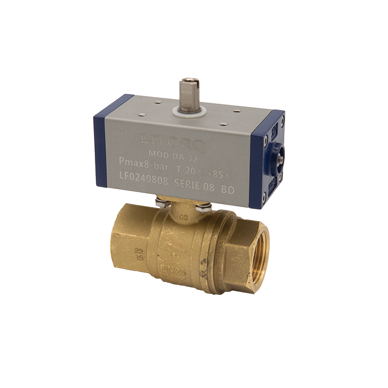 IP-2P (2 Piece) Pneumatic Actuated Brass Ball Valves | Strahman Group