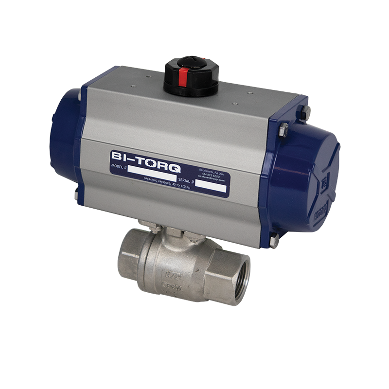 IS-2P (2-Piece) Pneumatic Actuated Stainless Steel Ball Valves ...